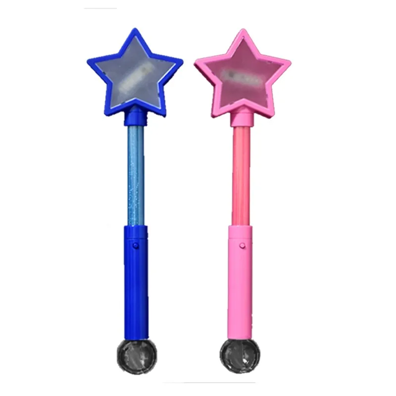 Light Up Super Star Princess Led Wand With Steamers Twinkling Star ...