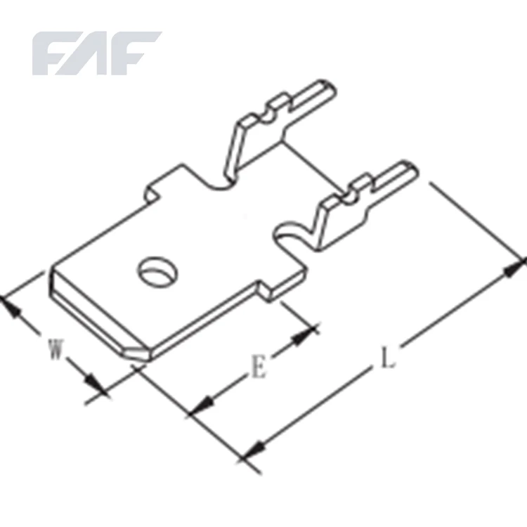 Customized Brass Tin Plated Faston Tab Terminals - Buy Faston Tab ...
