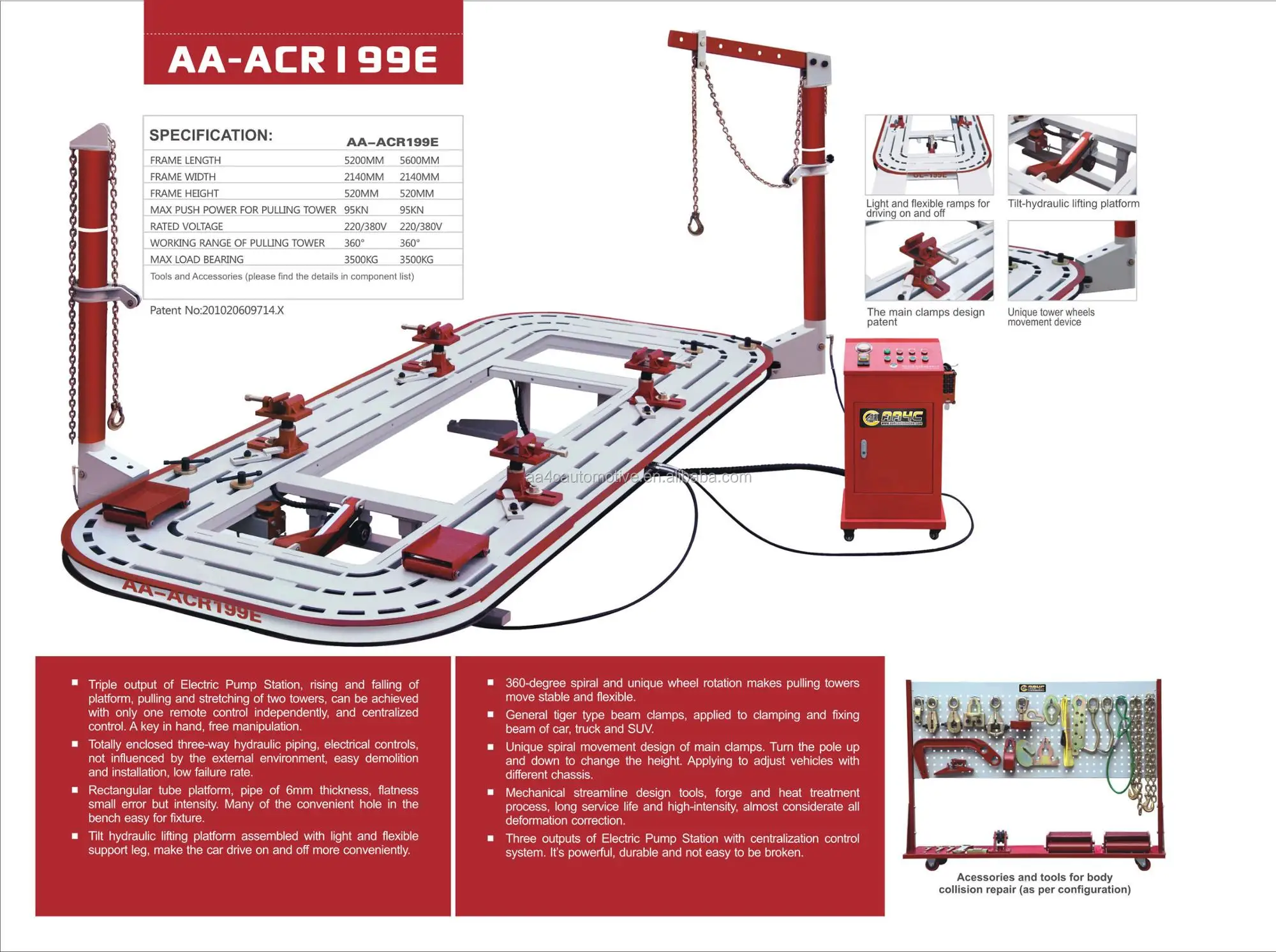 Car Straightening Bench Aa-acr199e - Buy Car Straightening Bench,Auto ...