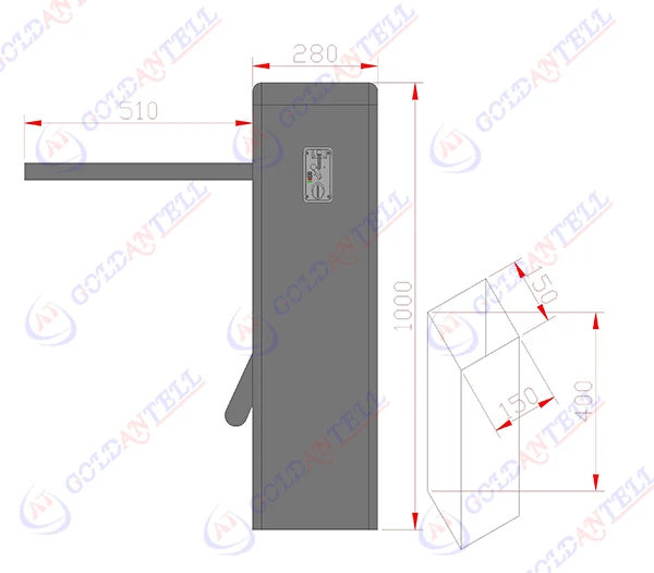 Bi-directional Public Restroom Turnstile With Coin Receiver & Public ...