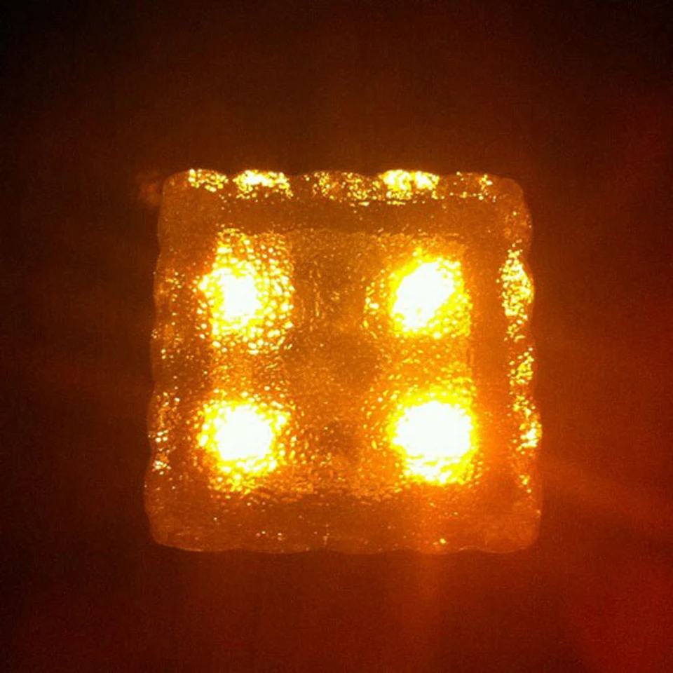 12v Solar Led Paver Light Retaining Wall Crystal Led Solar Ice Brick ...