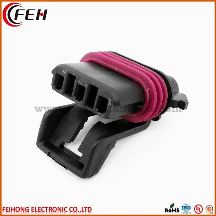 Automotive Sensor Connector 3 Pin Delphi Female Plug And Socket ...