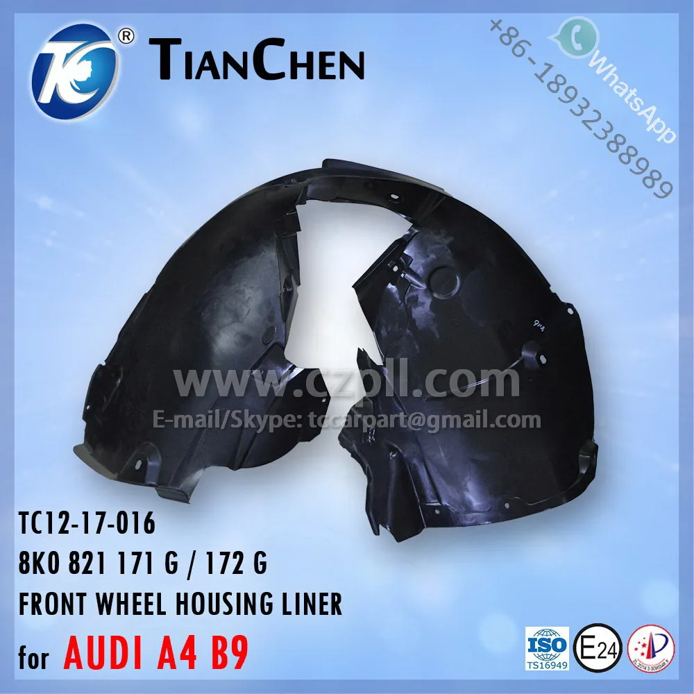 Front Wheel Housing Liner / Inner Fender For Audi A4 2012 B9 8k0 821 ...
