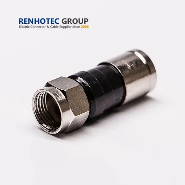 Renhotec PPC EX6XL RG6 F Connector - Reliable RF Coaxial Link