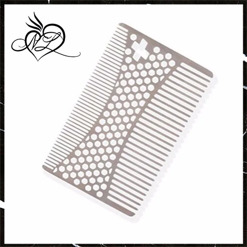 Stainless Steel Professional Hair Comb Ultra-thin Anti-static B Salon ...