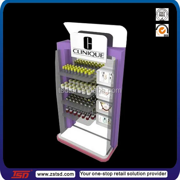 Tsd-w046 Exhibition Display Shelf With Hook,Hand Cream Display Rack ...