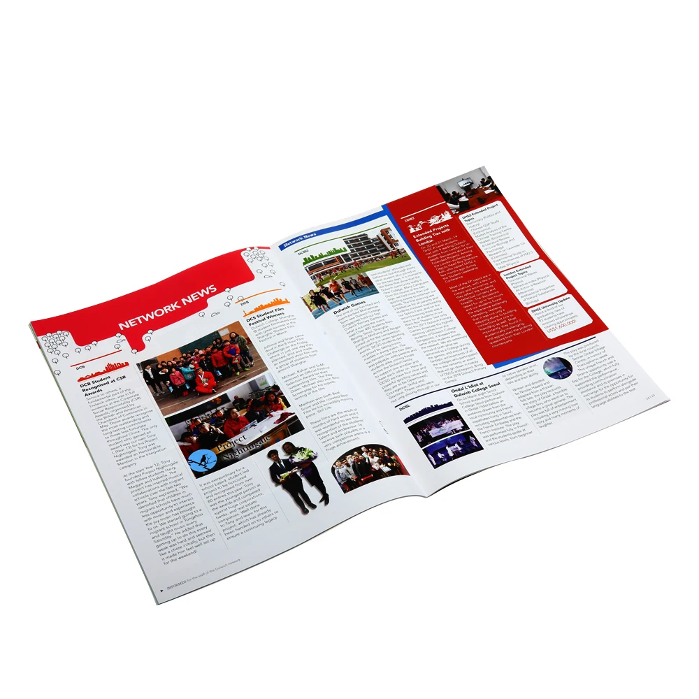 Full Color 16 Pages 128gsm Paper Custom Magazine Printing - Buy Custom ...