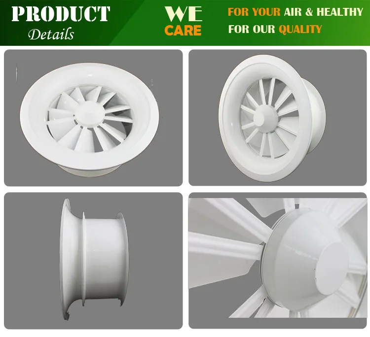 Air Conditioning Grill Distributors And Motor Ceiling Swirl Diffuser ...