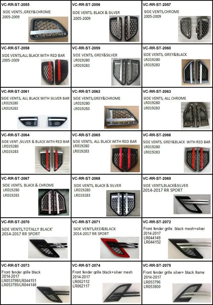 OEM LR077229 LR068320 LR077235 FOR DISCOVERY SPORT AUTO CAR FRONT ...