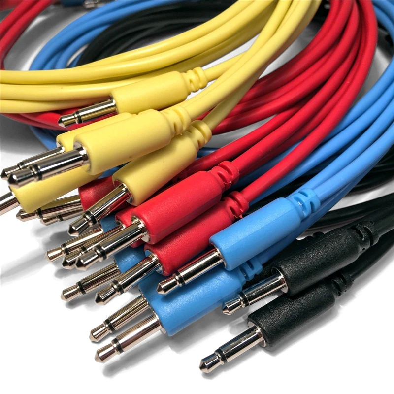 3.5mm Mono Patch Cables Male To Male Plug For Modular Synthesizers ...