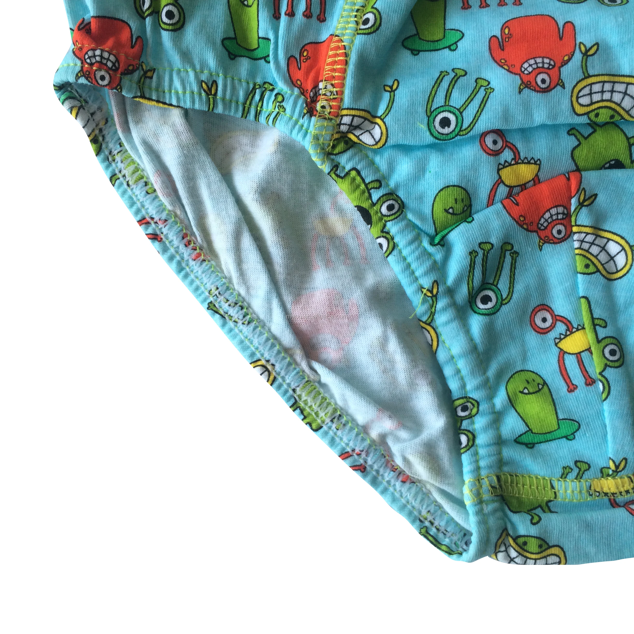 Full Cartoon Print Cotton Boys Briefs - Anti-Static & Breathable