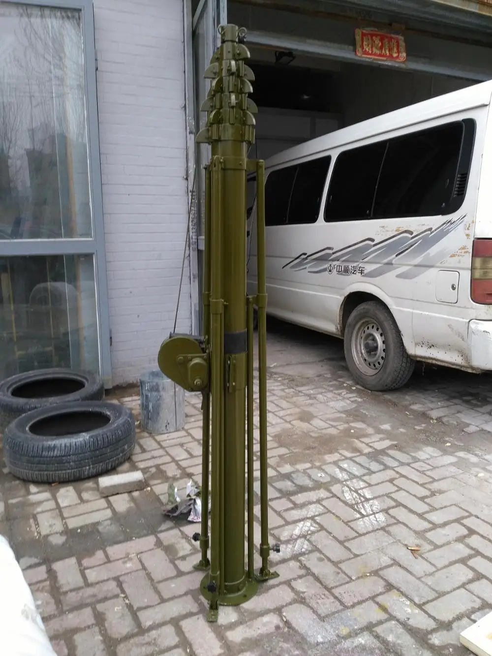 12m Aluminum Crank Up Telescoping Mast Tower And Antenna Tower Manual ...