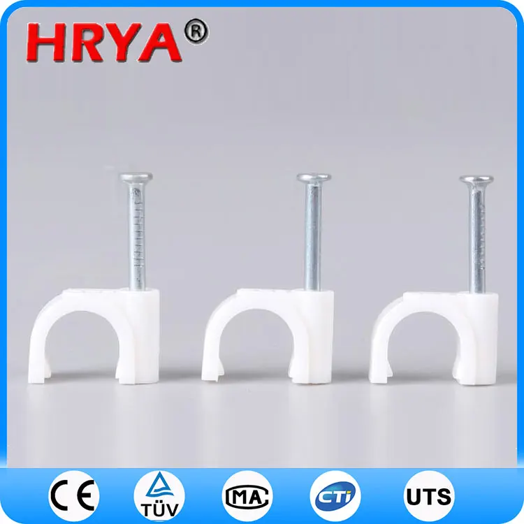 94v-0 Metal To Wire Electric Nail Cable Clip Made Of Durable Plastic ...