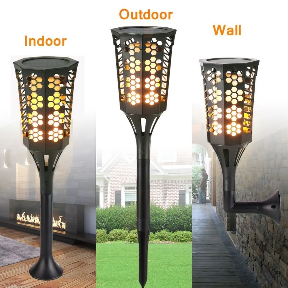 USB 96 LED Torch Shape Artificial Outdoor Landscape Fire