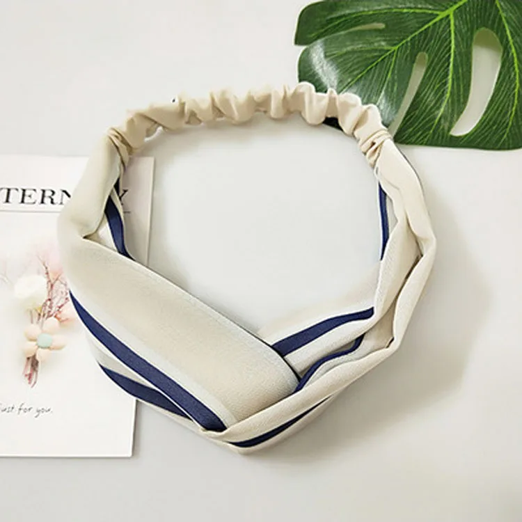Cross Hair Band With Small Fresh And Simple Elastic Face And Hair ...