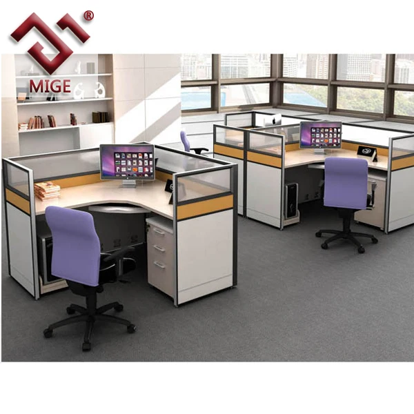 Free-standing Cubicles Dual Modern Office Partition Workstation - Buy ...