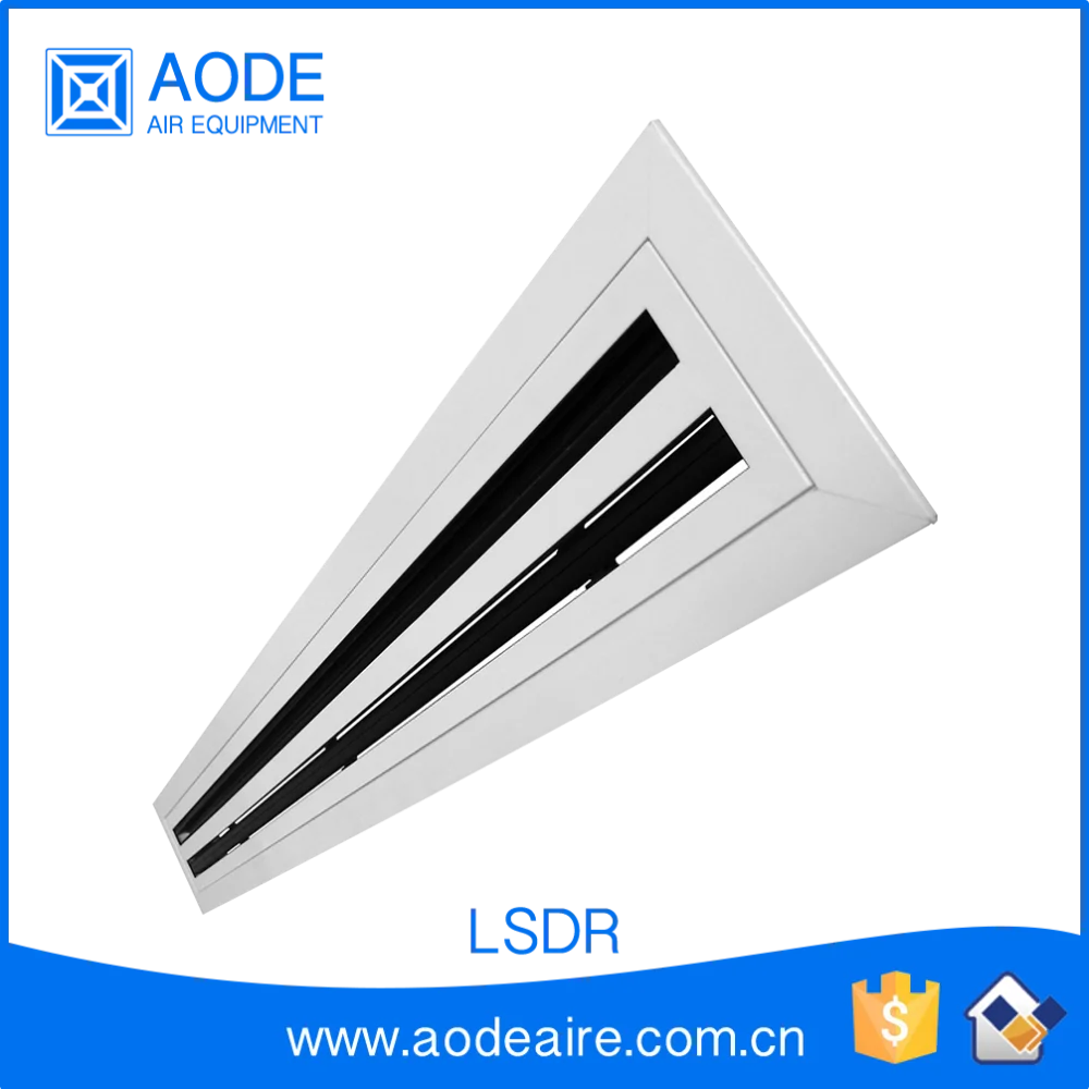 Aluminium Ceiling Linear Slot Air Diffuser Square With Removable Core ...
