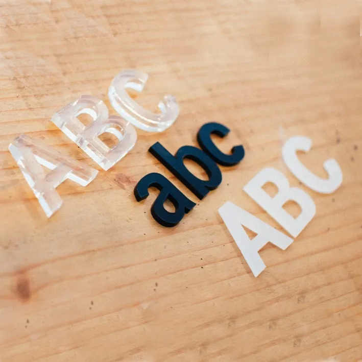 Acrylic Laser Cut Products - Transparent Lucite Perspex Letters