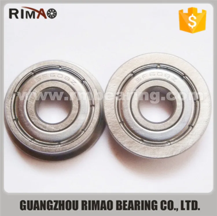 F608 Micro Deep Groove Ball Bearing F608z Flanged Miniature Ball ...