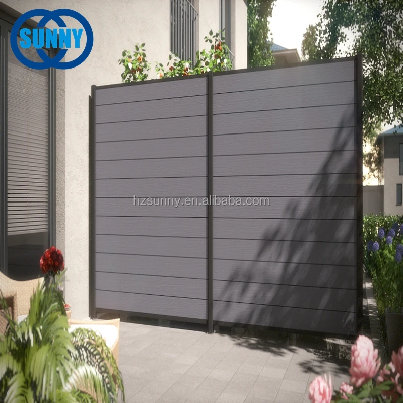 Wpc Fence Composite Fencing Panels With Aluminum Or Wpc Post - Buy Wpc ...