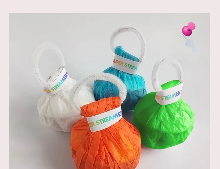 Boomwow High Quality Magic White Hand Throw Streamers For Performance ...