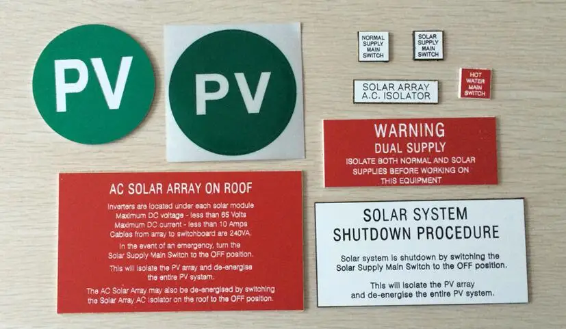Vinyl Solar Labels Original Online Source For Solar