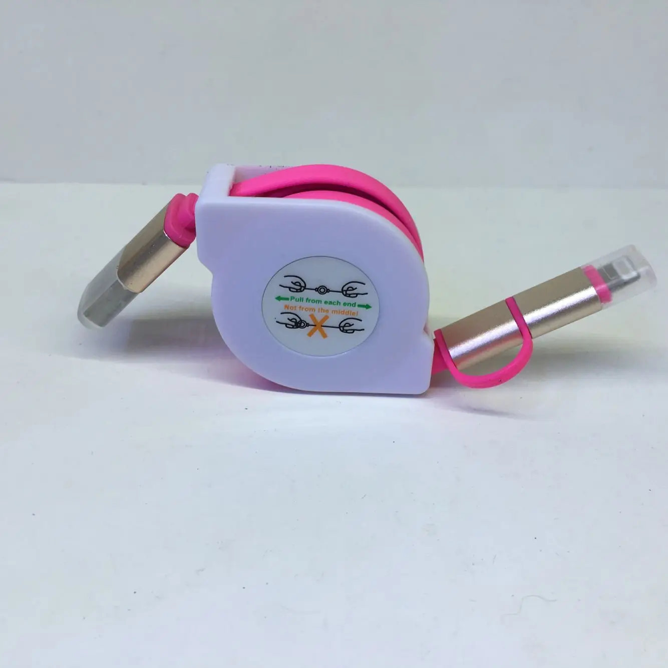 Retractable Micro Usb Power Cable Security - Buy Retractable Steel Usb ...