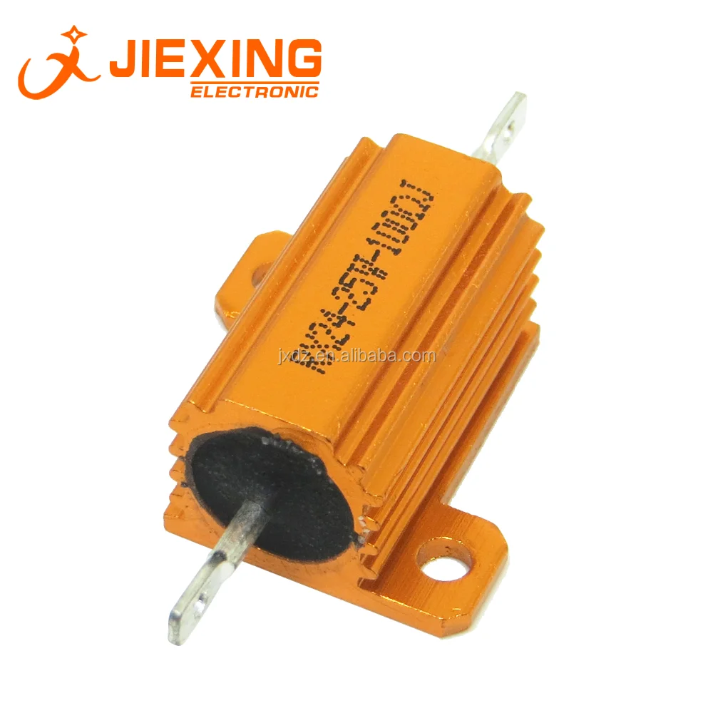25w 100 Ohm Aluminum Resistor Rx24 High Power Gold Resistor 25w100rj 25 ...