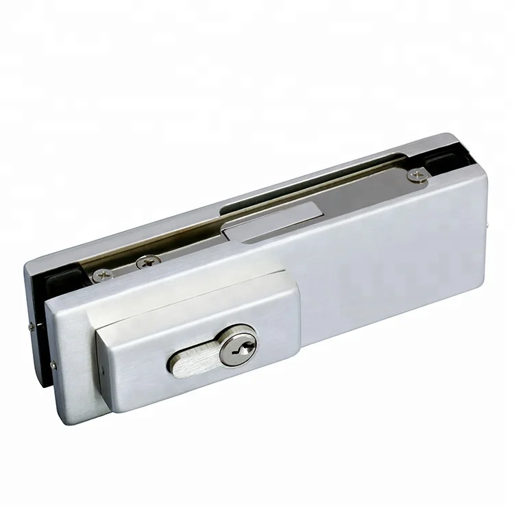 Stainless Steel Glass Door Bottom Floor Door Lock Patch Fitting - Buy ...