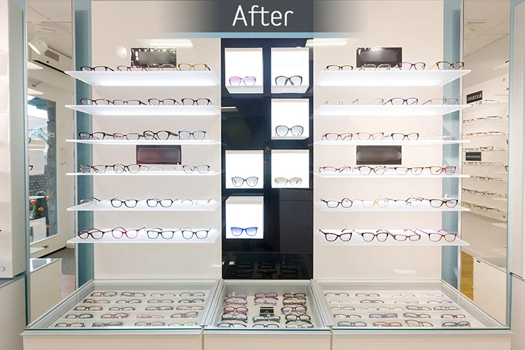 China Manufacturer Eyeglasses Store Display Shelf Furniture Design For ...