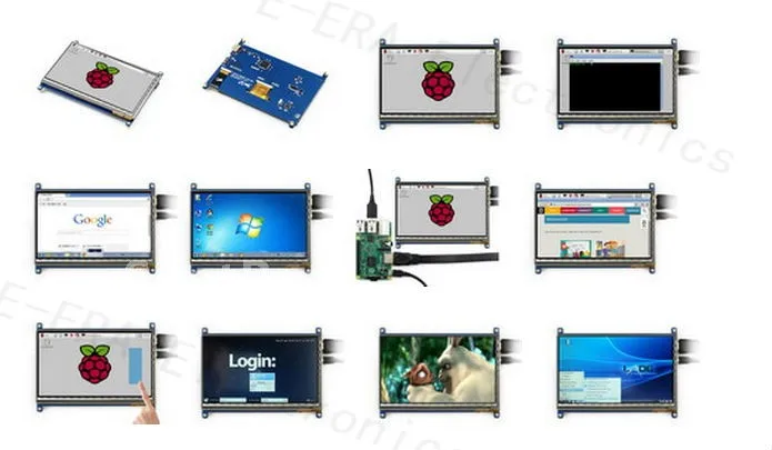 Raspberry Pi Lcd Panel Lvds 7 Inch Tft Display Screen Module,Hmi ...
