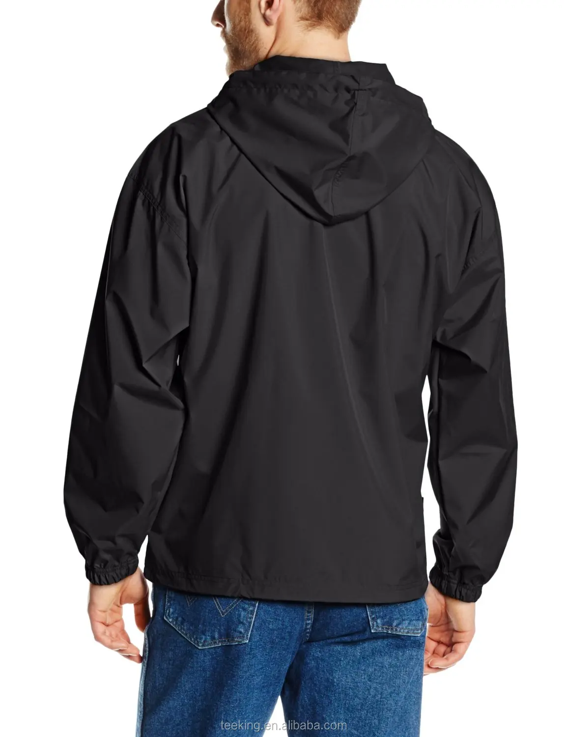 Custom Men's Lightweight Polyester Windbreaker Pullover Jacket - Buy ...