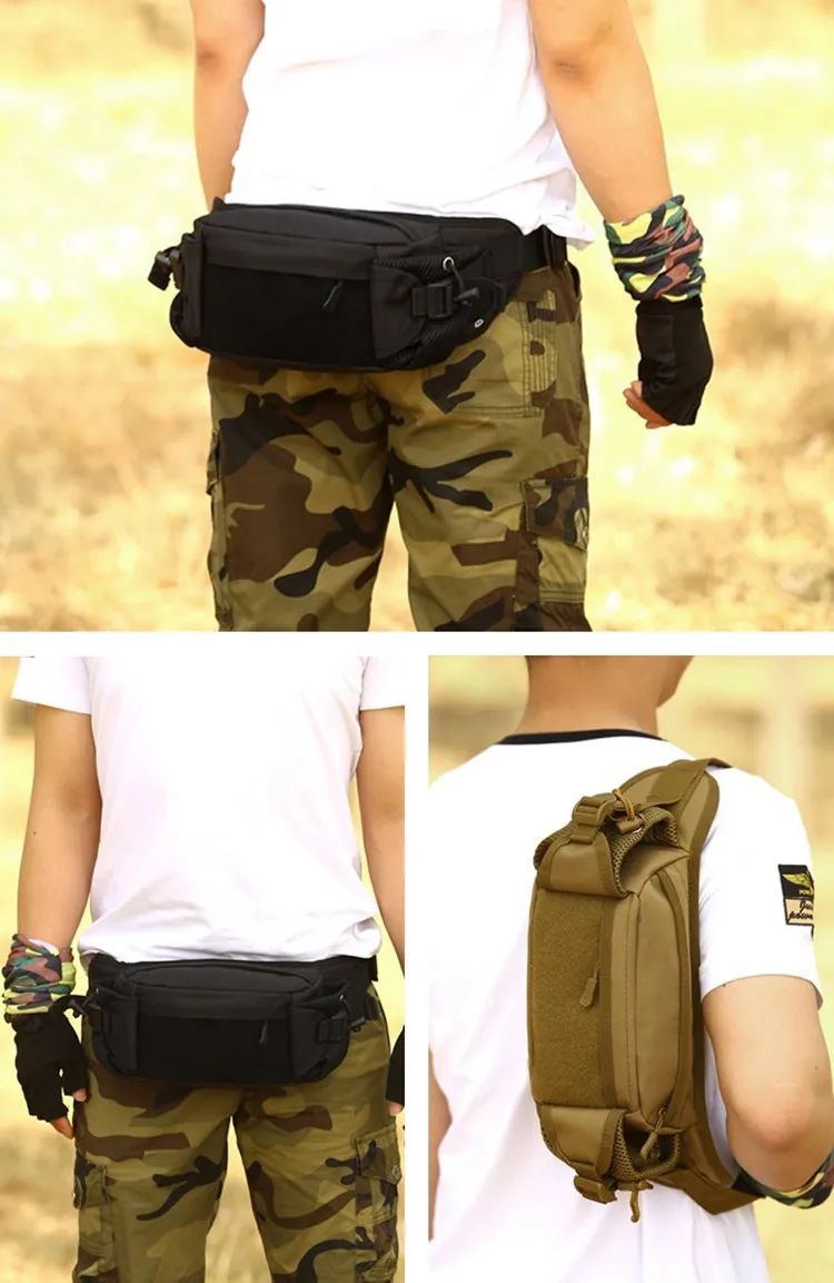 Multi Functional Portabletactical Army Military Waist Hip Belt Fanny ...