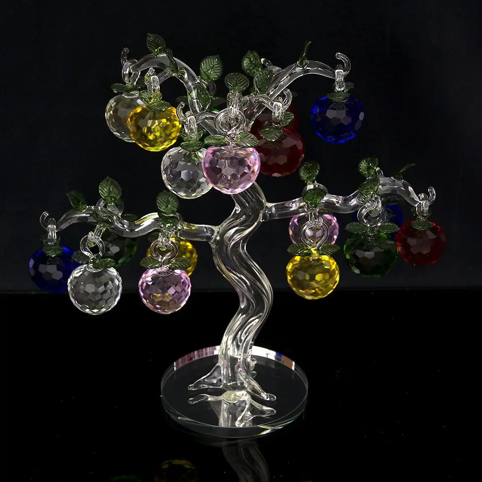 Colorful Crystal Apple Tree - Buy Crystal Apple Tree Product on Alibaba.com