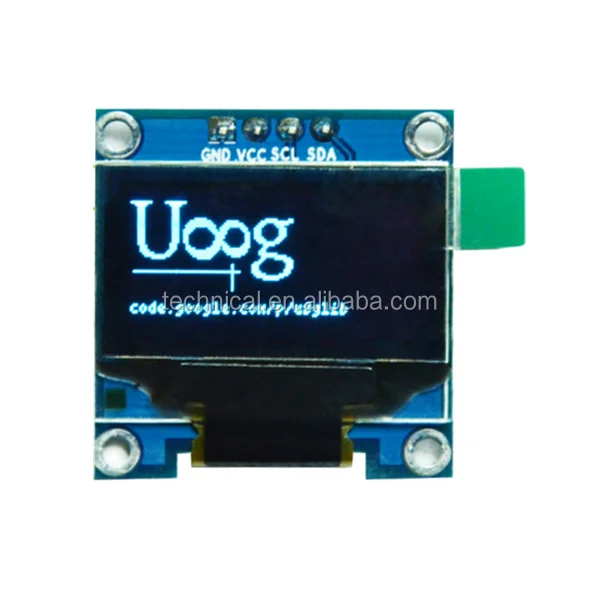 0.96" Iic I2c Interface 128x64 Oled Micro Display Yellow Blue Character ...