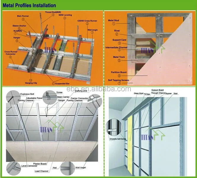 Steel Wall Stud And Track For Light Gauge Steel Framing - Buy Steel ...