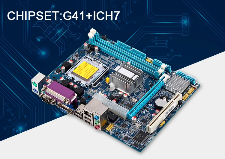 G41+ ICH7 LGA 771 Motherboard - Supports Intel Xeon Quad