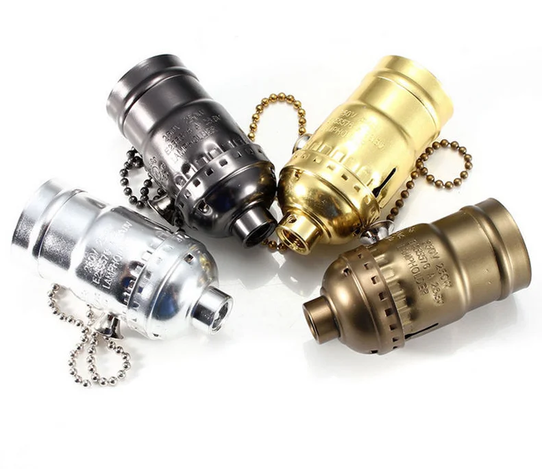 Vintage Edison Pendant Lamp Socket E27 Industrial Styles Lamp Holder ...