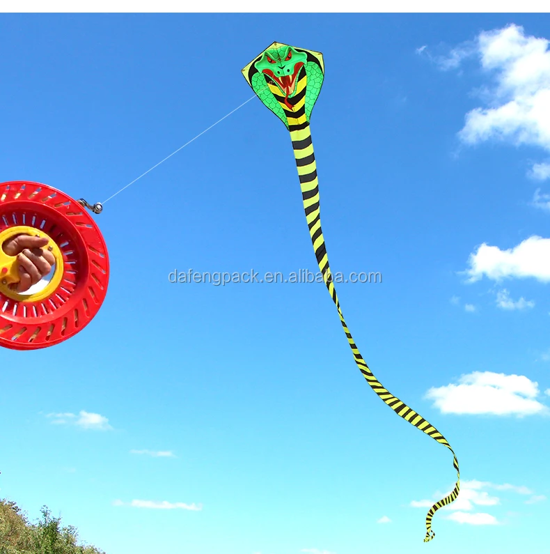 Free Shipping High Quality 15m Large Snake Kite Cobra Kite With Handle ...