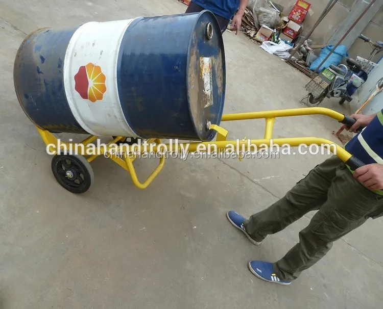 Manual Hand Push Cart Barrel Trolley Used For Moving Heavy Oil Drums ...