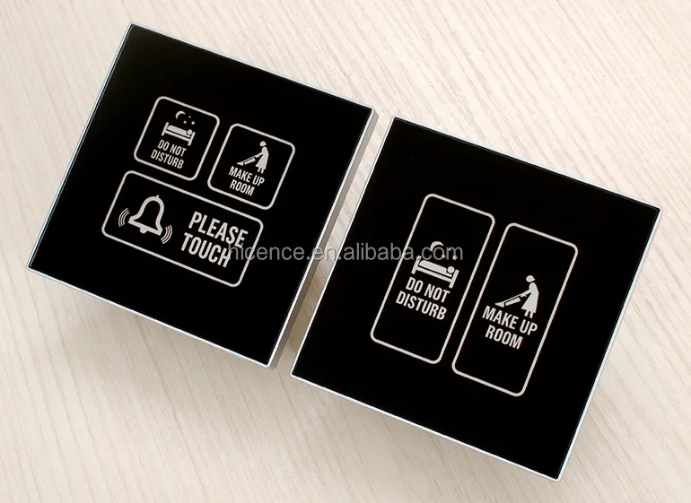 Customized 12v Hotel Guest Room Doorbell Dry Contact Touch Panel Switch ...