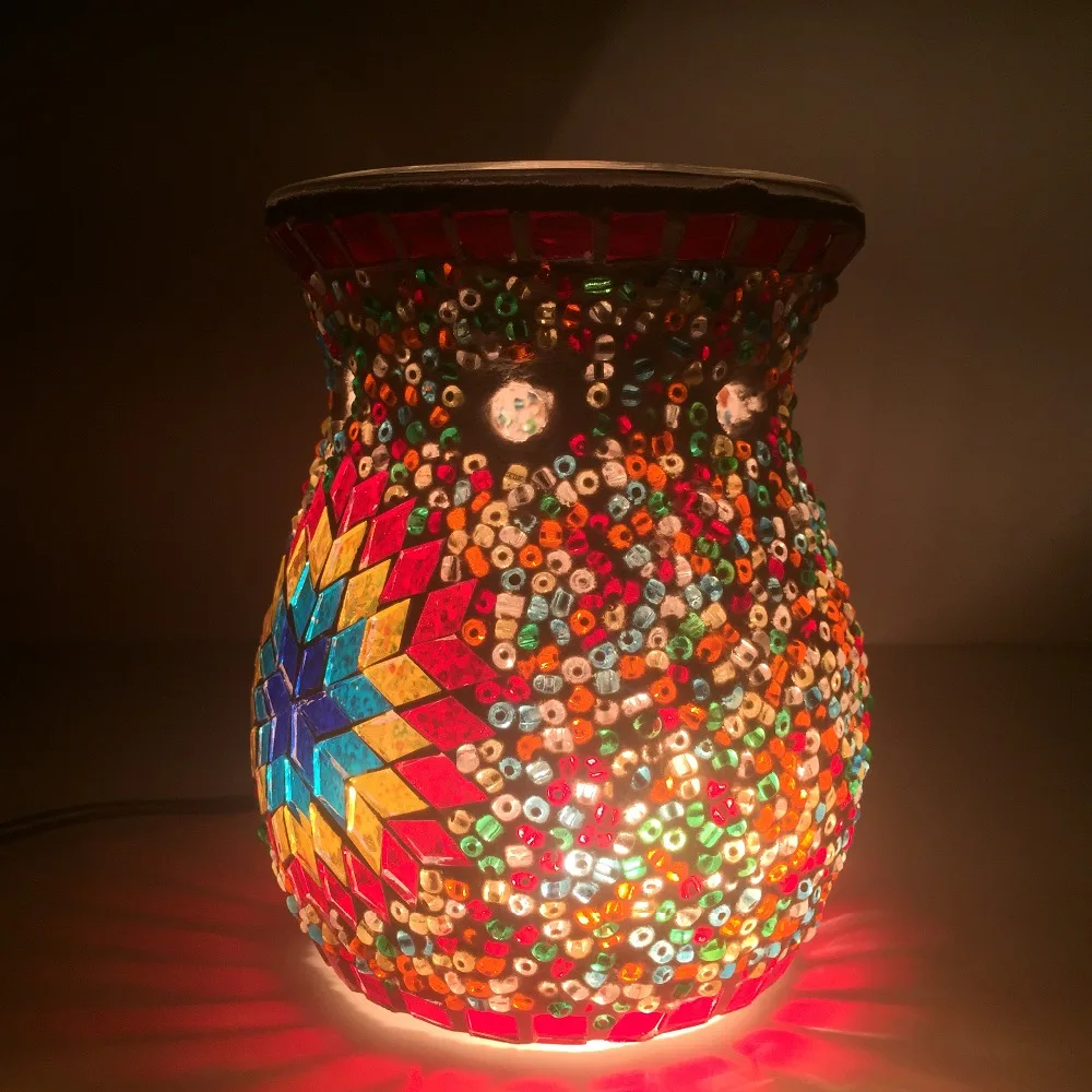 Unique Turkish Handmade Spa Oil Burner Glass Mosaic Oil Burner - Buy ...