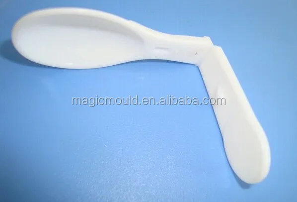 Folding Yogurt Teaspoons Mold/disposable Plastic Folding Cheese Spoon ...