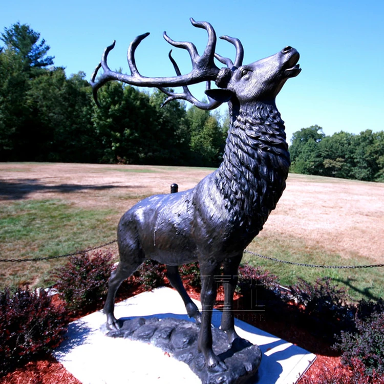 Garden Decorative Animal Life Size Skyfall Movie Bronze Stag Statue ...