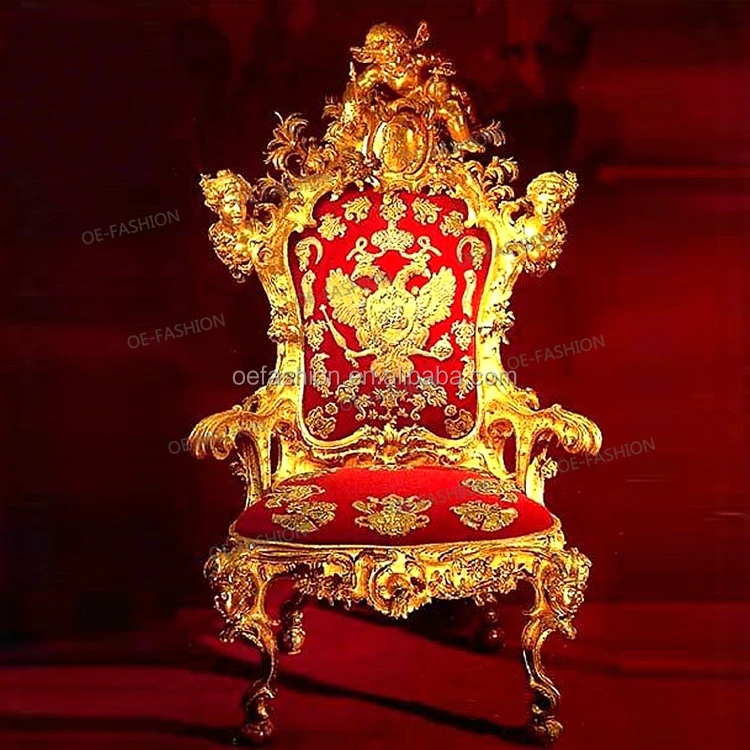 OE-FASHION Royal Cheap King and Queen Throne Chairs for Sale