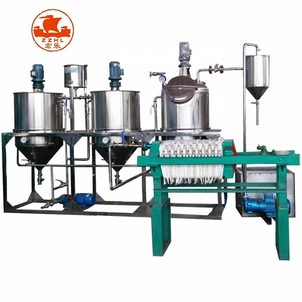 High Efficiency Small Scale Palm Oil Refining Machinery/edible Oil ...
