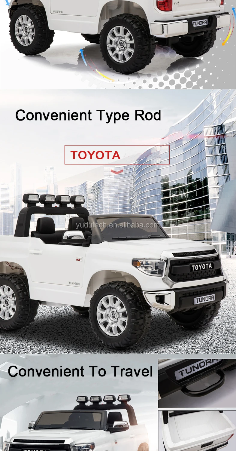 Licensed Toyota Tundra Electric Car For 2 Kids 4x4 Truck Kids Remote ...
