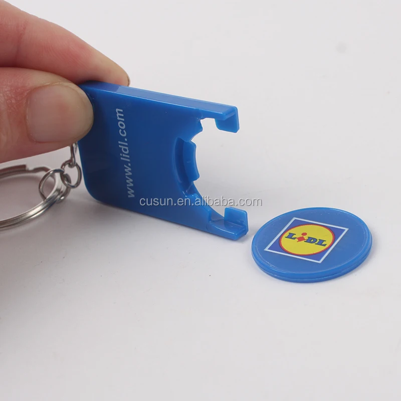 Shopping Cart Chip Keychain Euro Token Coin Holder Keychain| Alibaba.com