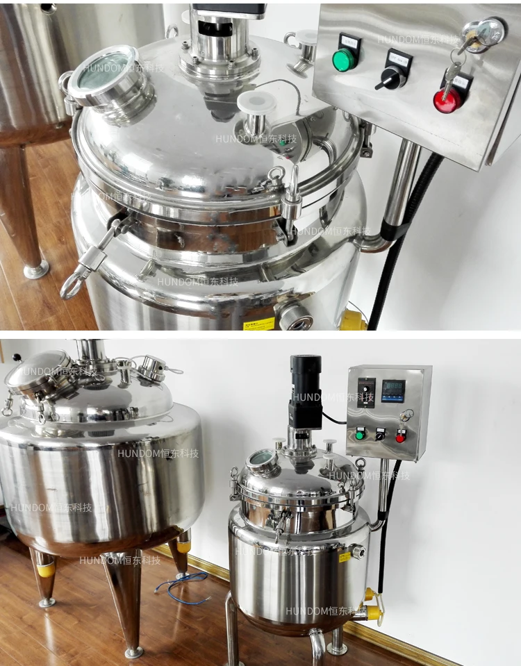 Stainless Steel Double Jacketed Reaction Vessel - HDRT