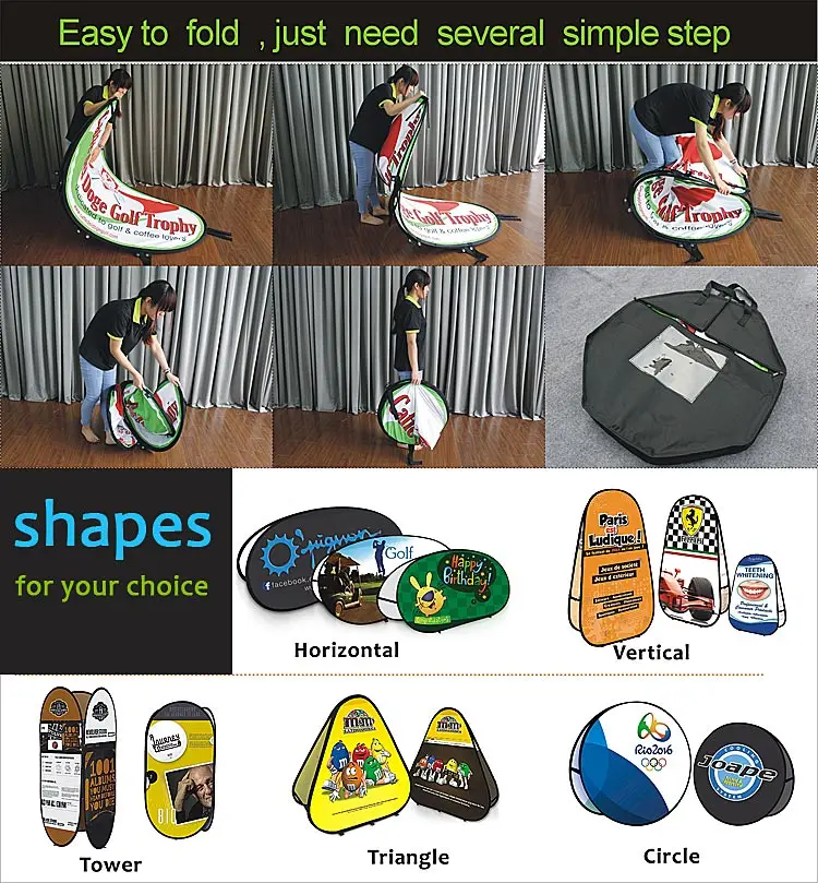 Foldable A Frame Pop up Banner - Perfect for Outdoor Events